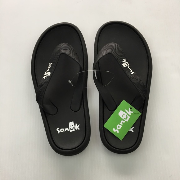 Sanuk | Shoes | New Sanuk Sidewalker Flip Fops Slippers Nwt Mens | Poshmark